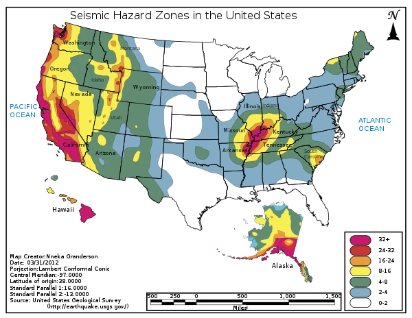 New Usgs Maps Identify Potential Groundshaking Hazards In 2023